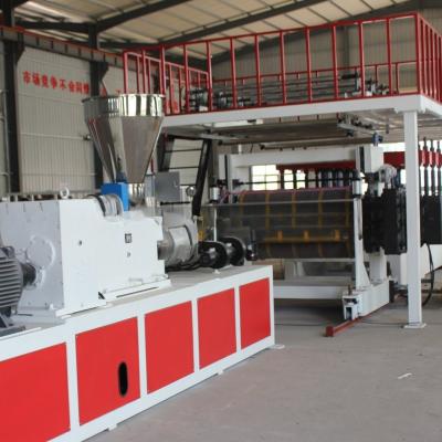 중국 35*3.5*3.5m 첨단 기술로 한 피드 PP PE ABS 엽/판 생산 라인 판매용