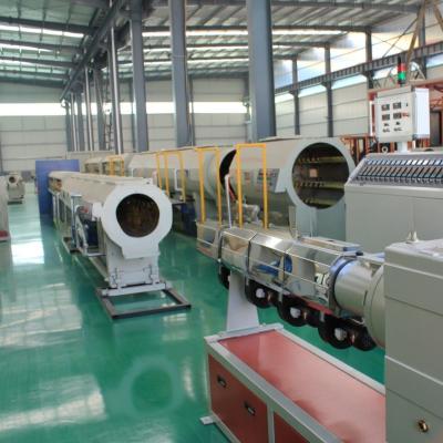 China Productielijn voor 20-63 mm HDPE-buizen op maat met volledig verweven systeem Te koop