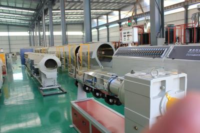 Китай Линия производства экструзии труб HDPE с одним винтом для труб длиной 90-315 мм продается