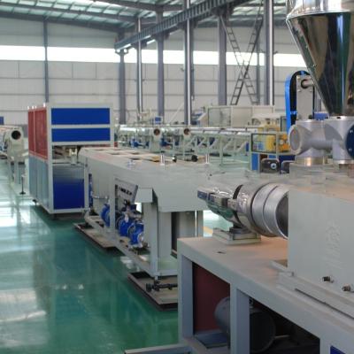 중국 컴퓨터화 된 쌍 나사 PVC 유도 파이프 생산 라인 고객 요구 사항 판매용