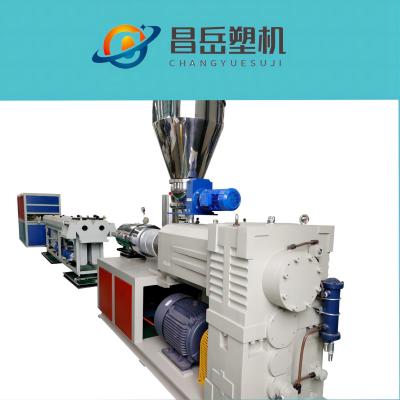 China Eenvoer PVC Plastic Watervoorziening Pipe Making Machine Full Intermeshing Engagement System Te koop