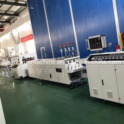 China Maßgeschneiderte Rohrmaschine für PVC-Leitung mit tiefer Schraubstruktur 25*1,5*3,5 m zu verkaufen
