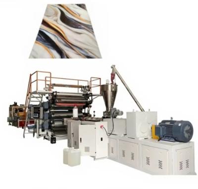 China 3 Phase 380V 50Hz UV Coating Extrusion Line With 6 Heating Zones 30 Meters Line Length for sale