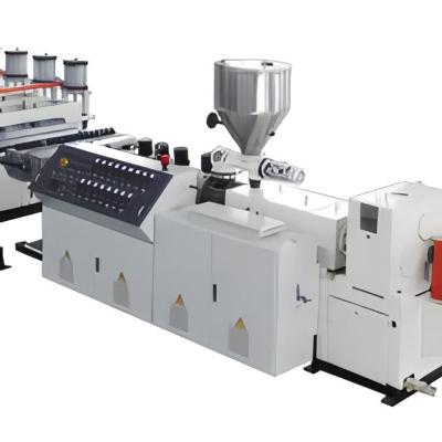 China Industrial PVC Pipe Extrusion Machine With Conical Twin Screw Automatic Belling Machine for sale