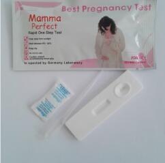 China Neutral packing or OEM early pregnancy predictor HCG test card, HCG Pregnancy Cassette 3mm early test for sale