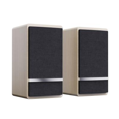 China 60Hz-20KHz 20W Small Bookshelf Speakers For Tv Knob Control No Distortion for sale