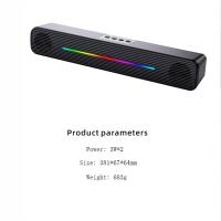 China Wireless Soundbar Speaker with 10M Bluetooth Range and DC 5V Input - Multiple Audio Connectivity Options for sale