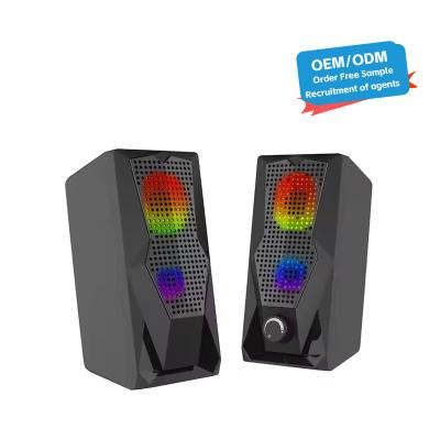 China Sistema portátil de alto-falante USB Power 2.0 Laptop Woofer com Mini Design ativo e construção de plástico à venda