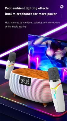 China Multi-Functional Computer Clock Atmosphere RGB Speaker with Sound and Microphone for sale