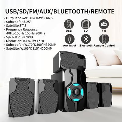 China Moldes privadas Sim Armário de madeira Hifi 5.1 alto-falante Sistema de home theater Comunicação USB à venda