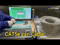 FTP CAT5e Lan Cable 4 Pair Copper Conductor PVC Jacket For Indoor