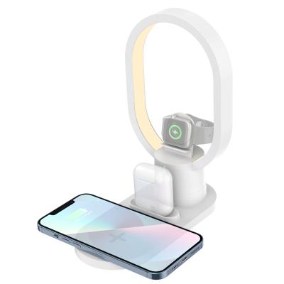 Cina Lampada multifunzionale LED Fast Qi, 3 in 1 Lampada notturna caricabatterie wireless in vendita
