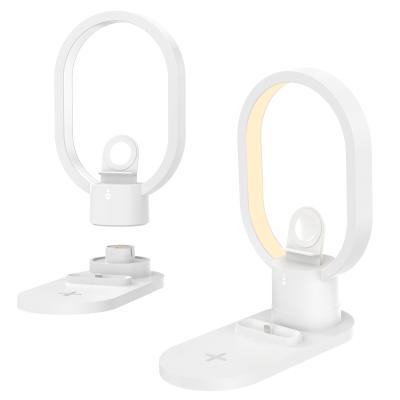 Cina Lampada multifunzionale LED Fast Qi, 3 in 1 Lampada notturna caricabatterie wireless in vendita