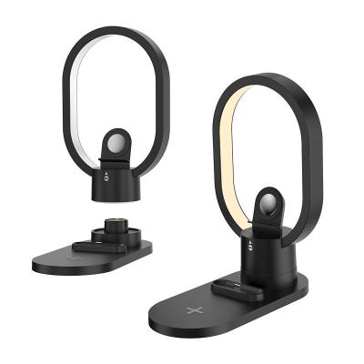 China Sensor inteligente carregador sem fio multifuncional 4 em 1 desktop para Airpods à venda