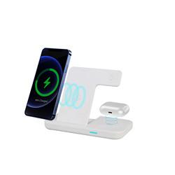 Cina Caricabatterie wireless multifunzione compatibile, materiale PC Qi wireless charger in vendita