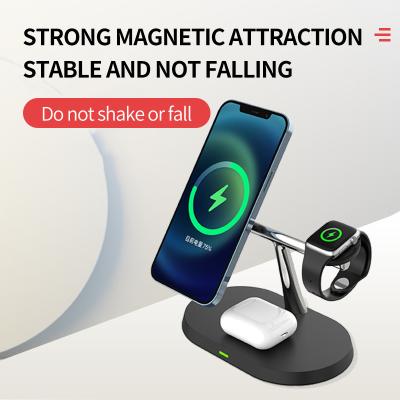 Cina Oem Fast Qi Multifunzione Cargatore Wireless 3 In 1 Uso di auricolari in vendita