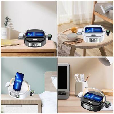 Cina Stazione di ricarica wireless Qi 5 in 1 veloce 15w Uso del telefono cellulare in vendita
