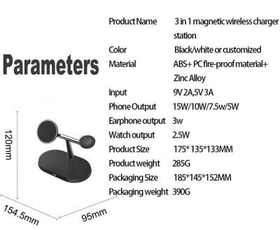 China Benutzerdefiniertes Logo Qi Wireless Charger Station zu verkaufen