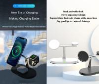 China Custom Logo Qi Wireless Charger Station for sale