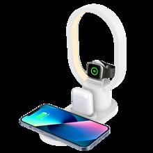 Cina Qi ha abilitato una stazione di ricarica wireless per caricare una lampada notturna 9V. in vendita