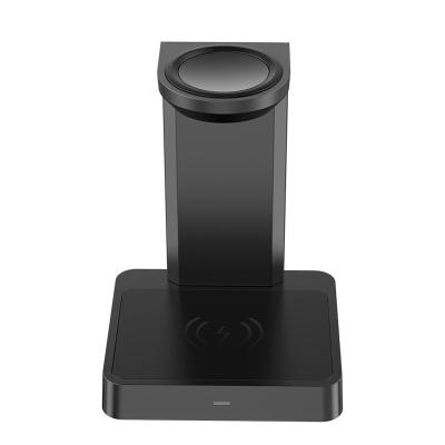 中国 Appleの腕時計およびairpodsのための1つの無線充電ステーションDC5V/2Aに付き過電圧の保護2つ 販売のため