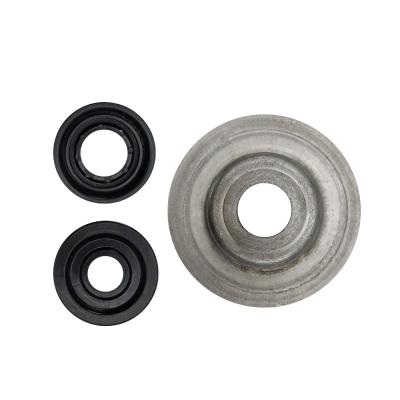 China TKII6205-102 102mm Conveyor Idler Stamped Metal Pipe End Caps for sale