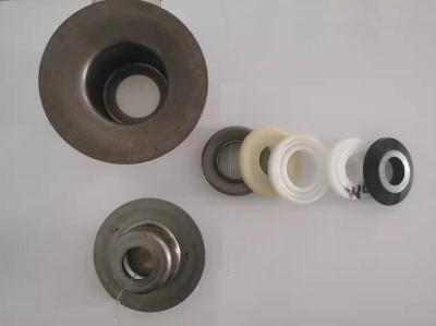 China Stamped Mining Idler Conveyor Roller Bearing Flange Steel for sale