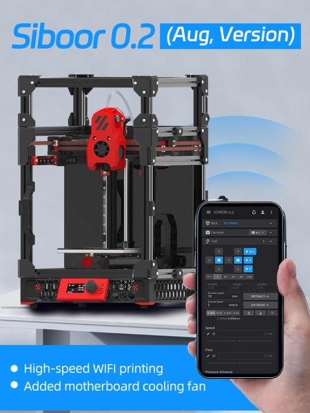 Quality SIBOOR VORON 0.2 R1 3D Printer Kit WIth ABS Parts Version With Phaetus Dragon HF for sale