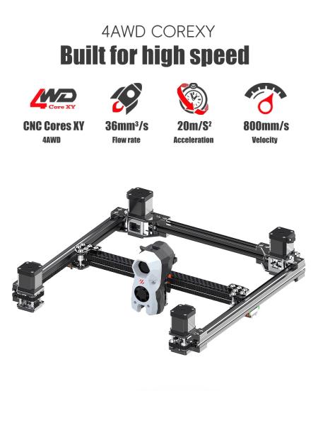 Quality SIBOOR Voron Trident 3D Printer CNC Metal Structure 4AWD CoreXY & All HIWIN for sale