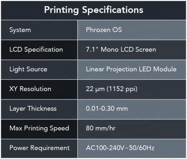 Quality Phrozen Sonic Mini 8K Resin 3D Printer 3d Machines 165*72*180mm Impresora 3d LCD for sale