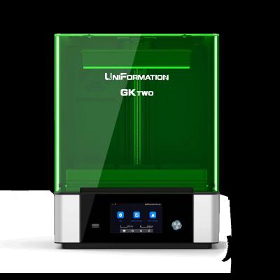 China UniFormation GK2 LCD Printer 0.3'' LCD Photocuring Resin 3d Model Making Printer with Build-in Heating System & Odor Filter for sale