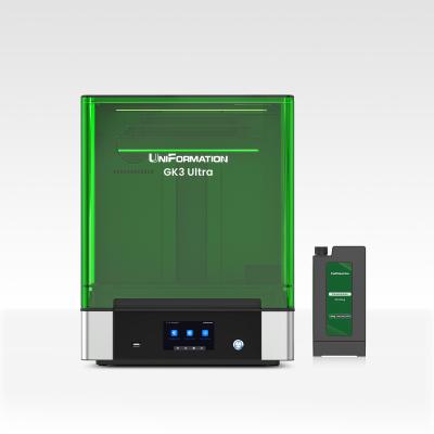 China UniFormation GK3 Ultra LCD Printer0.3'' LCD Photocuring Resin 3d Model Making Printer with Build-in Heating System & Odor Filter for sale