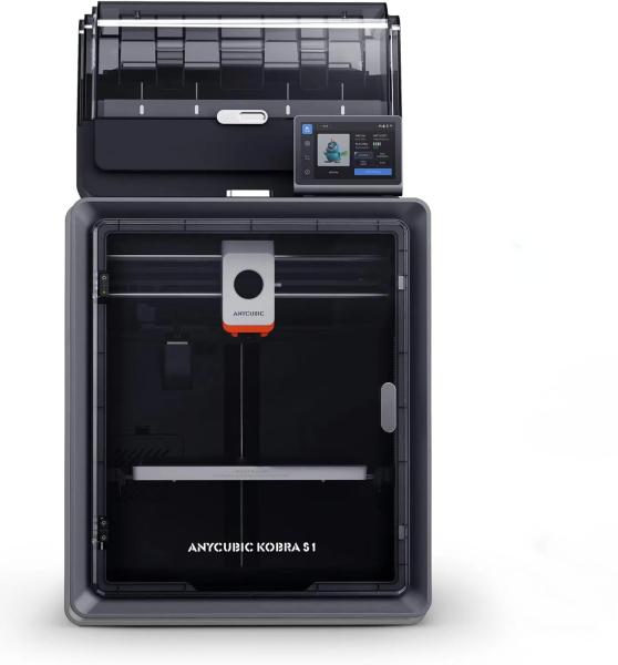 Quality Anycubic Kobra S1 Combo 3D Printer Multi-Color Printer High Speed Max 600mm/s High Precision Rapid Printing 250x250x250mm for sale