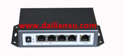 China 5ports 4channels 10/100M/1000M Gigabit POE Switch with one uplink 1000M port 150M range 48V 24V optional for sale