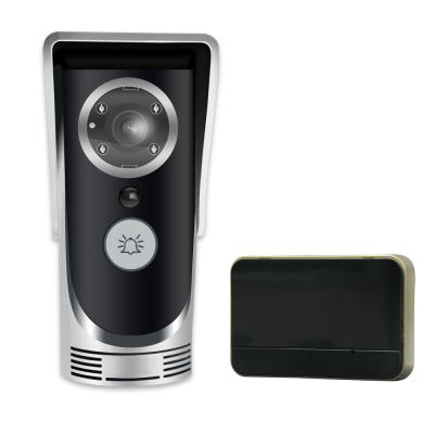 China Sliver color 3Mp big lens wide angle Water-proof Smart WIFI video doorbell with indoor ring supports remote control by A for sale