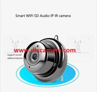 China 2Megapixel HD mini smart move detection PIR WIFI SD audio IP camera Wall Door etc. mounted without screws Hidden IR Leds for sale