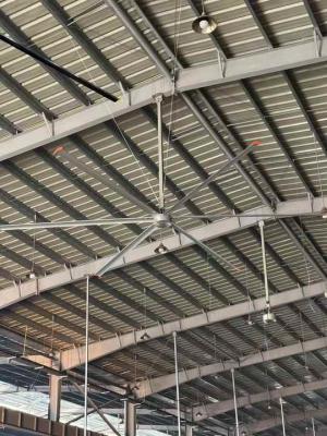 Cina 10/12/14/16/20/22/24 piedi basso rumore HVLS ventilatore di soffitto industriale PMSM motore, fabbrica fattoria palestra magazzino logistica in vendita