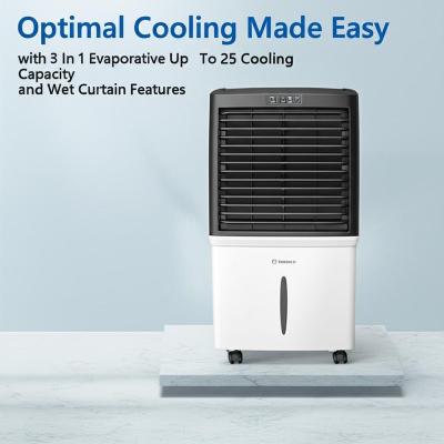 China Optimal Cooling Made Easy with 3 In 1 Evaporative Air Cooler Up To 25 Cooling Capacity and Wet Curtain Features for sale