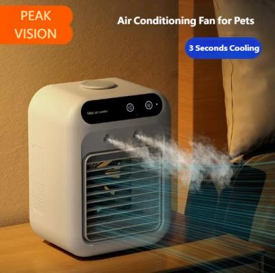 China Portable Pet Spray Cooling Fan | Dog Cat Kennel Water Air Cooler for sale