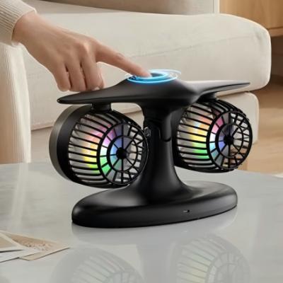 China Hi-tech HVAC Solutions Aircraft Engine Dual-turbine Gentle Air Circulation Cooling Portable Fan for sale