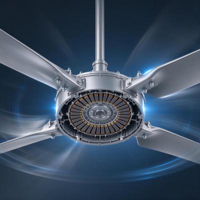 China 5.5 Meter Large Industrial Ceiling Fan For Factory Workshop Warehouse Ventilation And Cooling Energy-Saving for sale