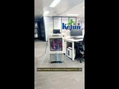70l/120l industrial evaporative air cooler  heavy-duty portable cooling fan with ice towel & wheels