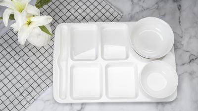 China High Temperature PET Tableware Microwave And Oven Safe Split Plate for sale