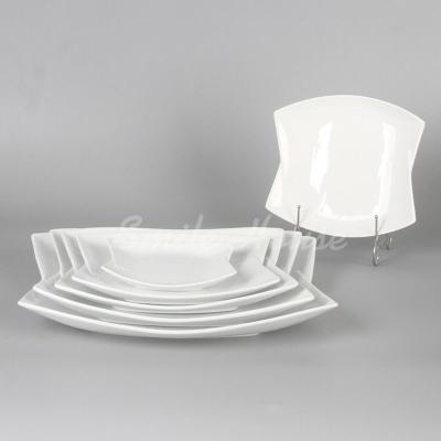 China Hot sell white ceramic beef dishes for sale