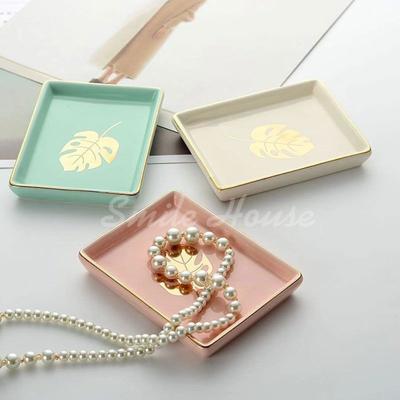 China Rectangle shaped ring dishes jewelry dishes trinket dishes for sale