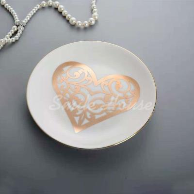 China Round and best size ceramic trinket and ring dish for sale
