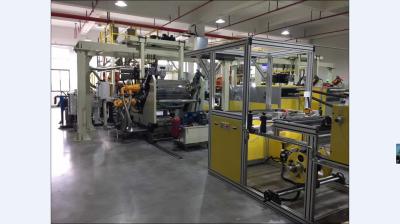 China 200KW bladuitdrijving Geomembrane die tot Machine maken de Dubbele Machine van de Schroefextruder Te koop
