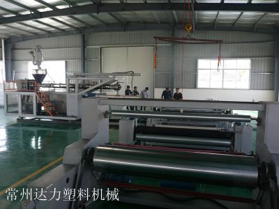 China 5m/Min Geosynthetics-LDPE HDPE Blad die Machine met Pneumatische Lader maken Te koop