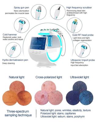 Cina 7 in 1 dispositivo astuto della gestione della pelle del blu di ghiaccio con il sistema di Anaysis della pelle in vendita