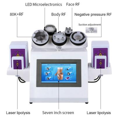 中国 Lipoレーザーのパッドによって機械脂肪質の爆発を細くするRFの超音波80Kキャビテーション 販売のため